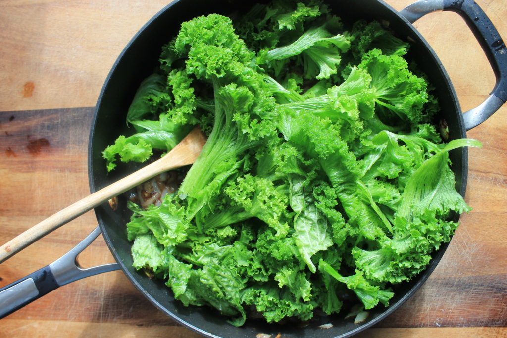Tangy Wilted Greens with Bacon